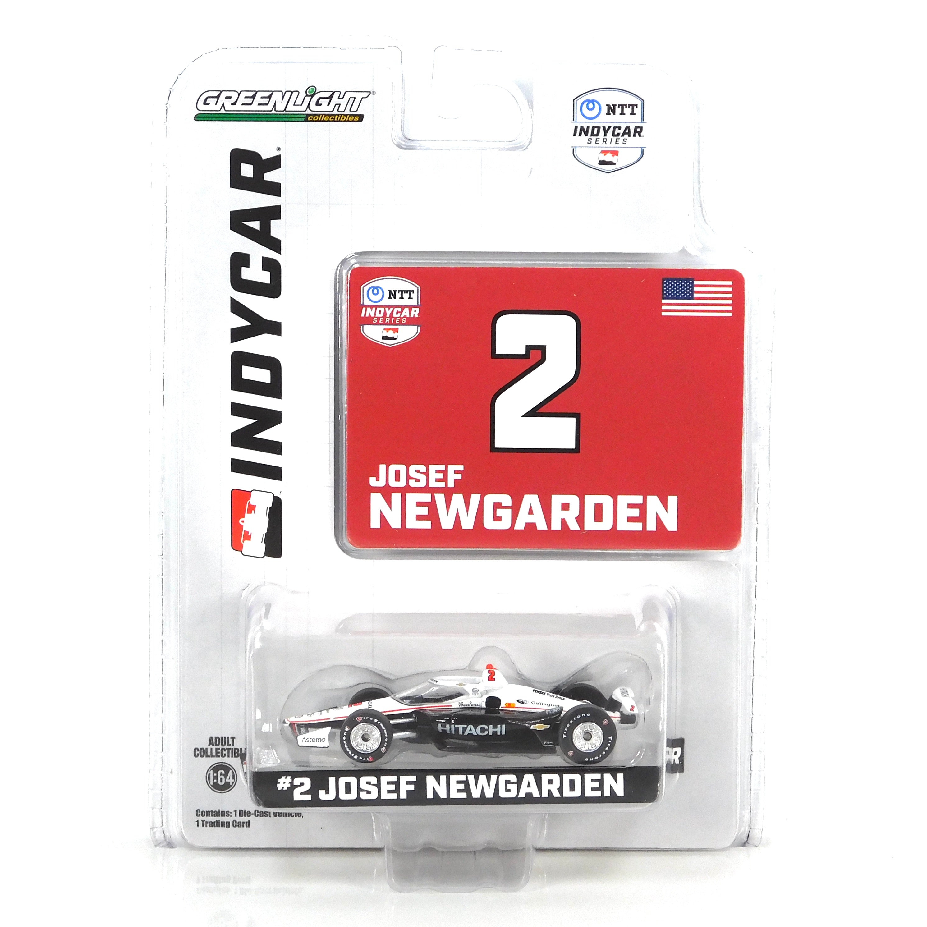 IndyCar 11595 Josef Newgarden 2024 #2 Hitachi Team Penske 1:64 Diecast