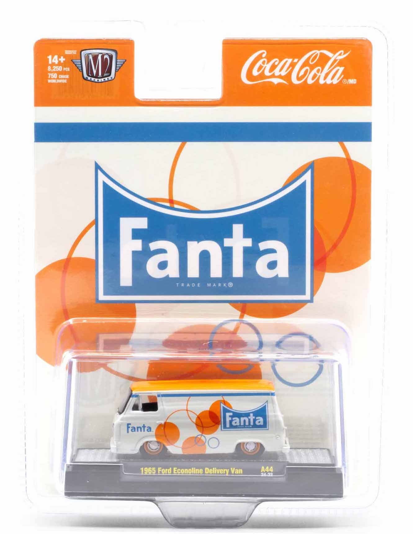 1965 Ford Econoline Delivery Van Fanta Coca-Cola M2 Machines 1:64 Scal