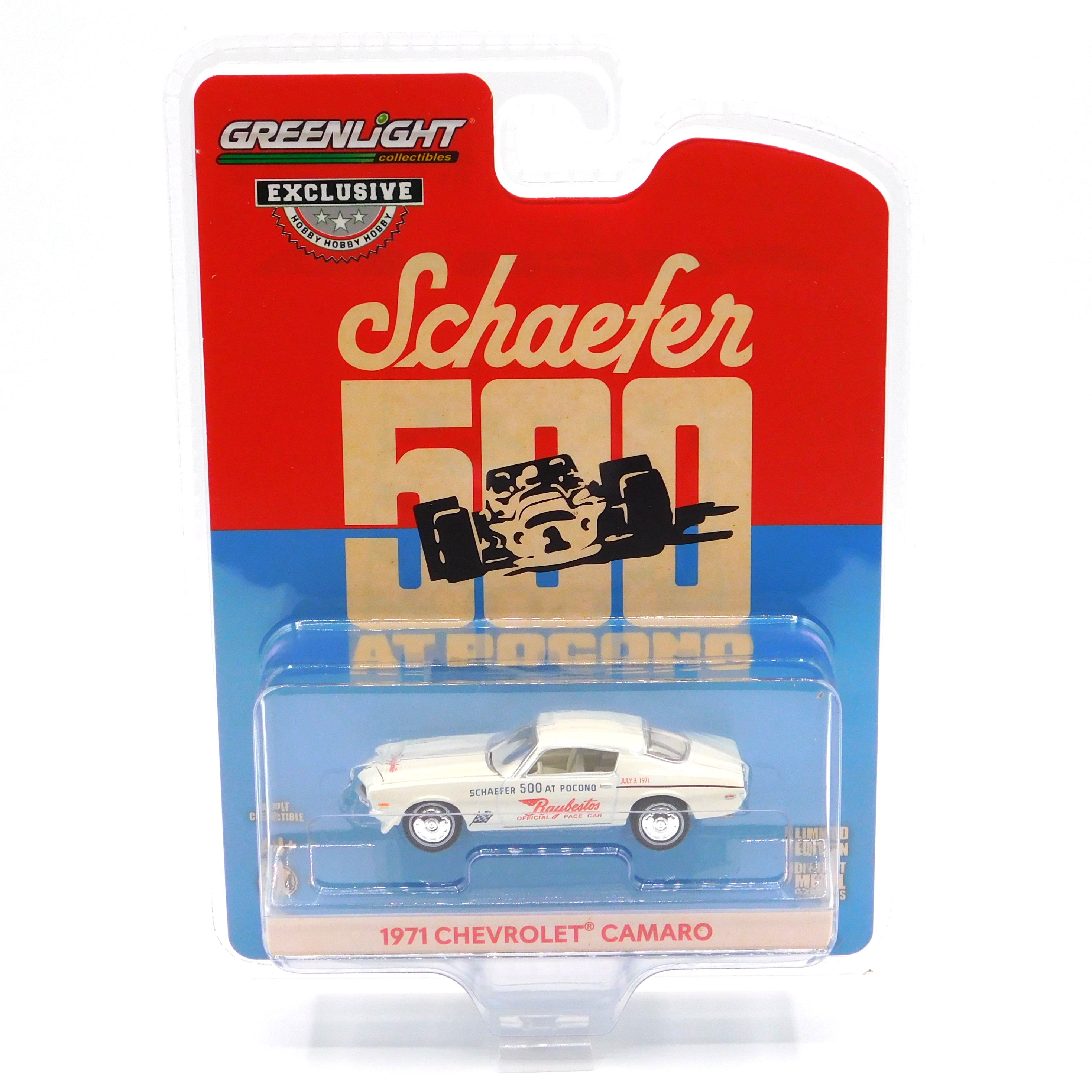 1971 Chevrolet Camaro 1971 Schaefer 500 at Pocono Pace Car 1:64 Diecas