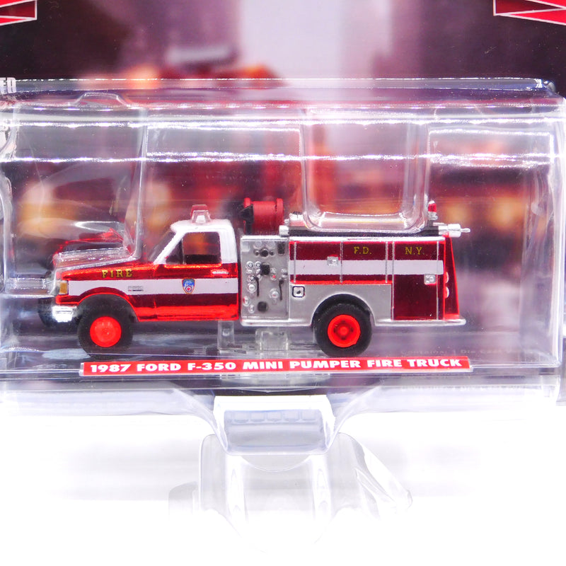 Chrome Chase 1987 Ford F-350 Mini Pumper Fire Truck FDNY Hobby Exclusi