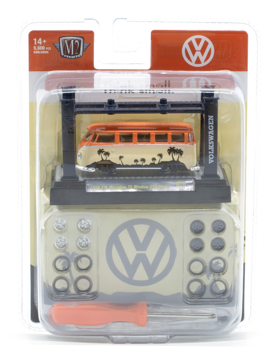 1958 Volkswagen Microbus M2 Machines 1:64 Scale Model Kit Release 76