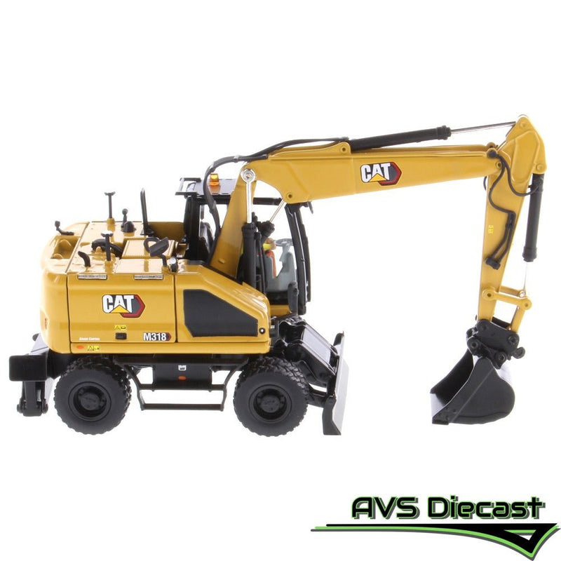 Caterpillar M318 Wheeled Excavator 1:50 Scale Diecast 85956